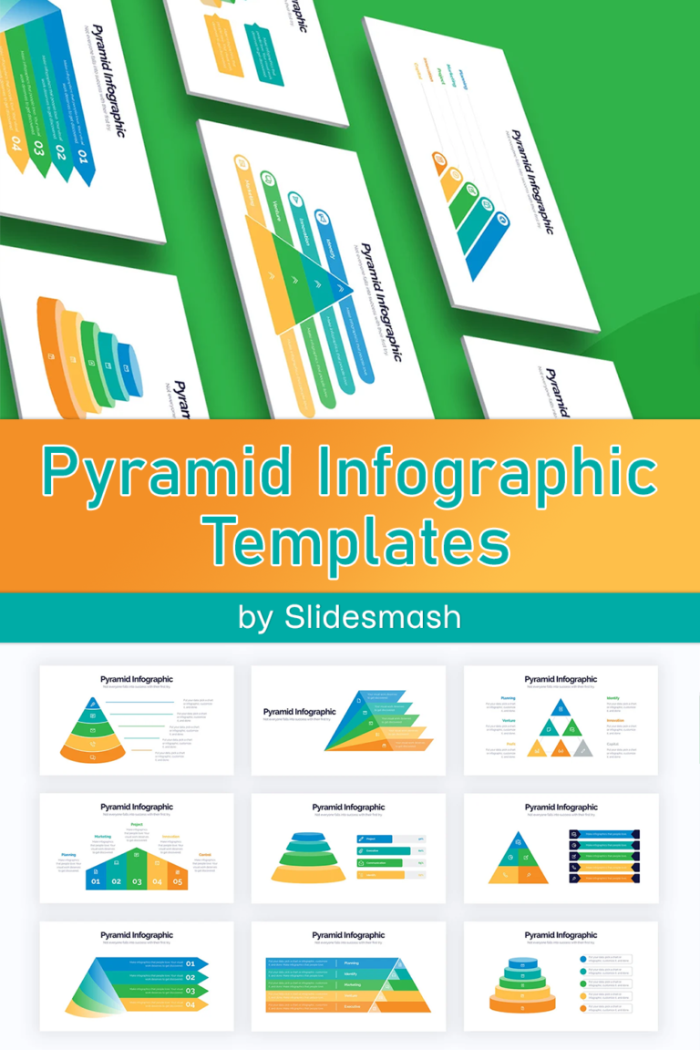 Pyramid Infographic Templates - Diagrams for PowerPoint, Illustrator ...