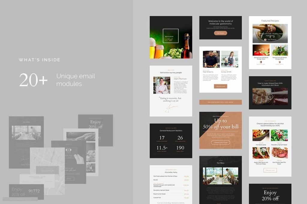 Restaurant Email Template – MasterBundles