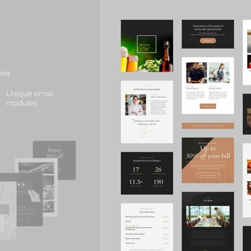Restaurant Email Template | Master Bundles