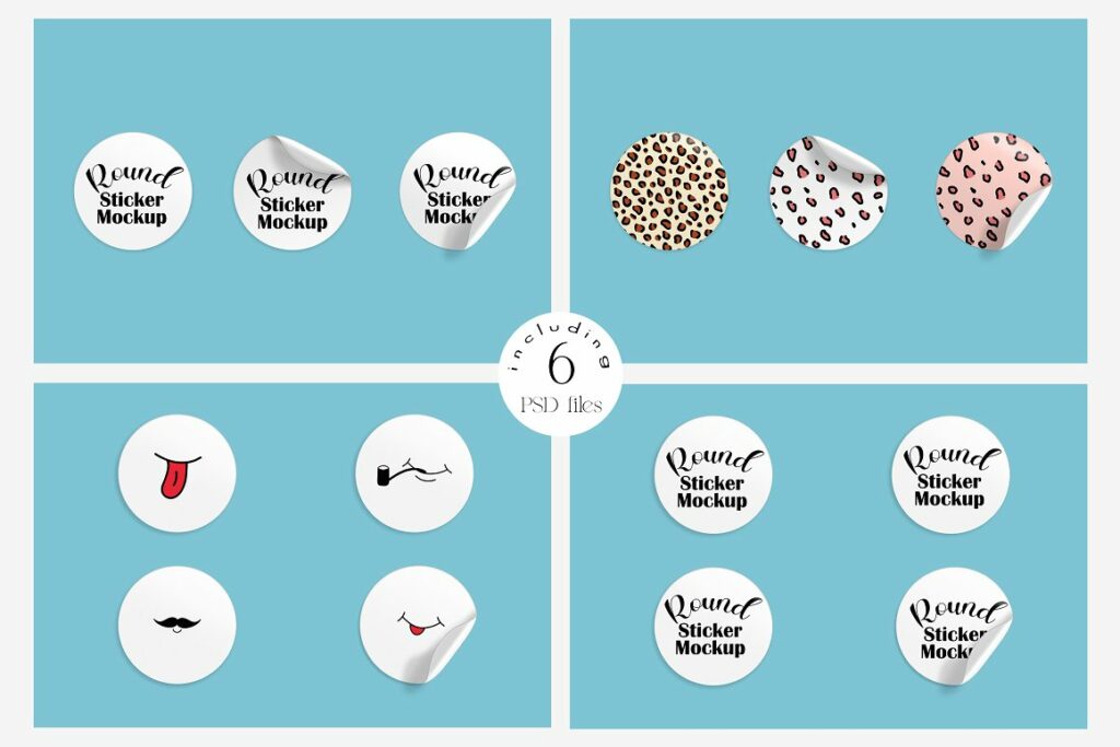 Round Sticker Mockup Bundle – MasterBundles