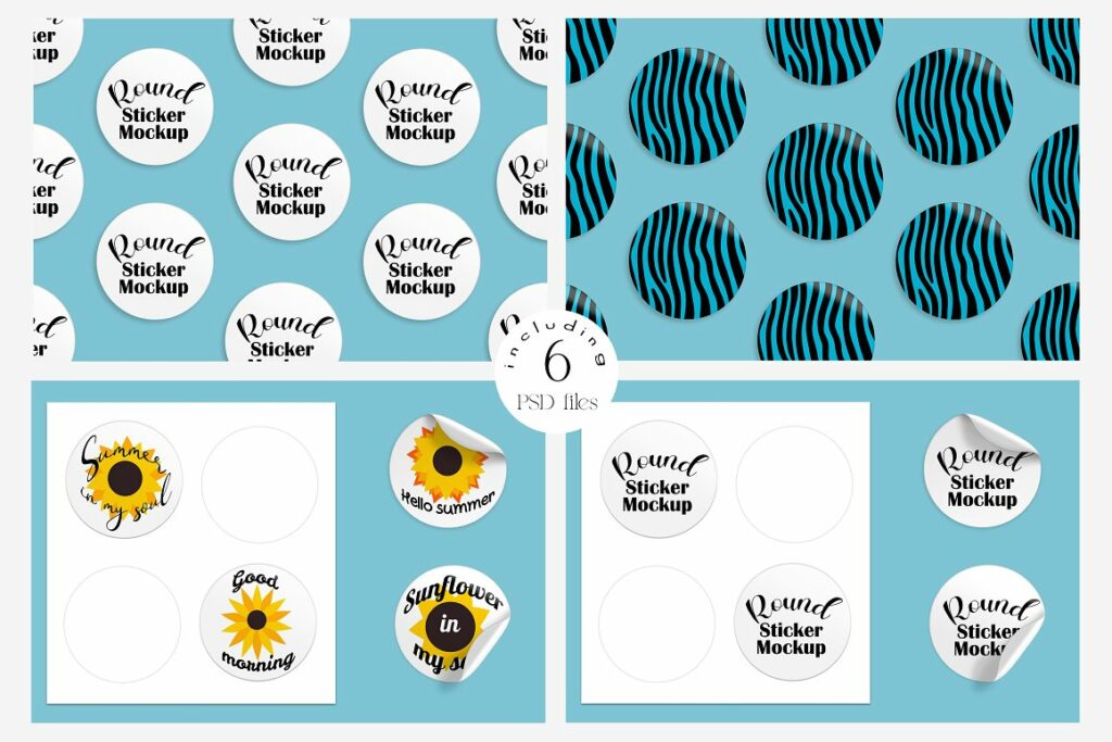 Round Sticker Mockup Bundle – MasterBundles