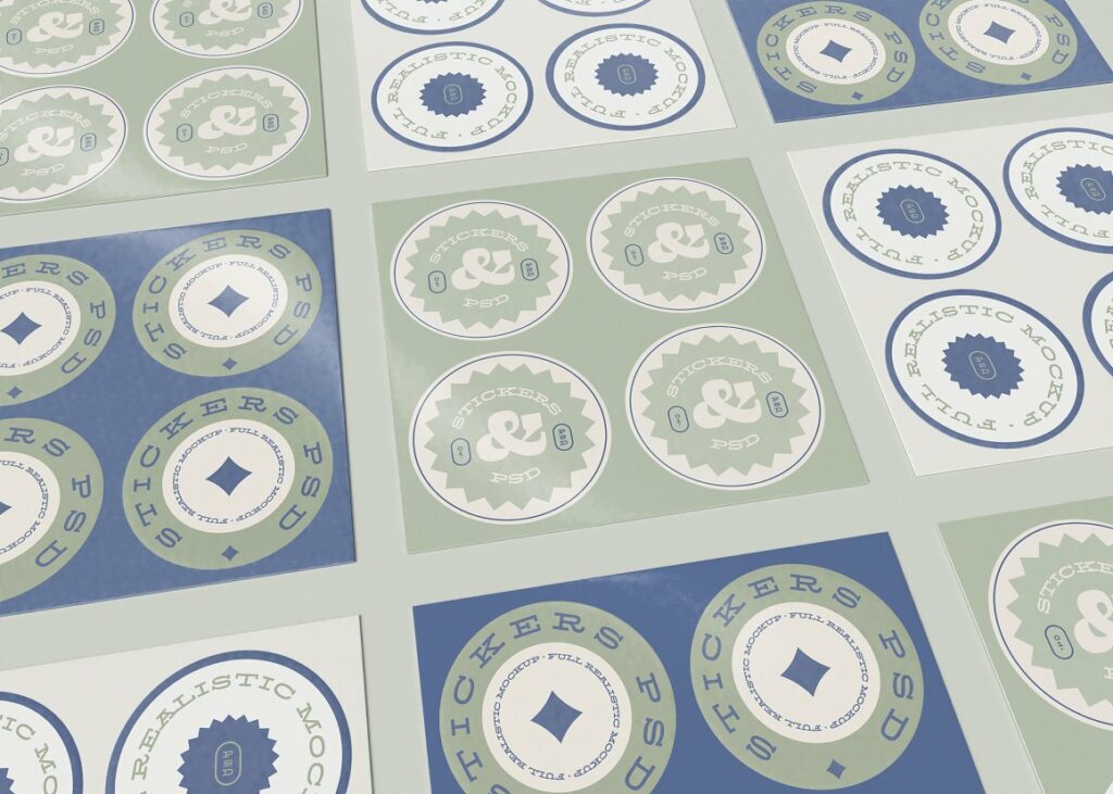 Round Stickers Mockup Graphics – MasterBundles
