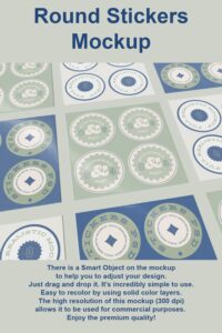 Round Stickers Mockup Graphics – MasterBundles