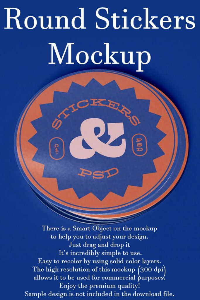 Round Stickers Mockup – MasterBundles