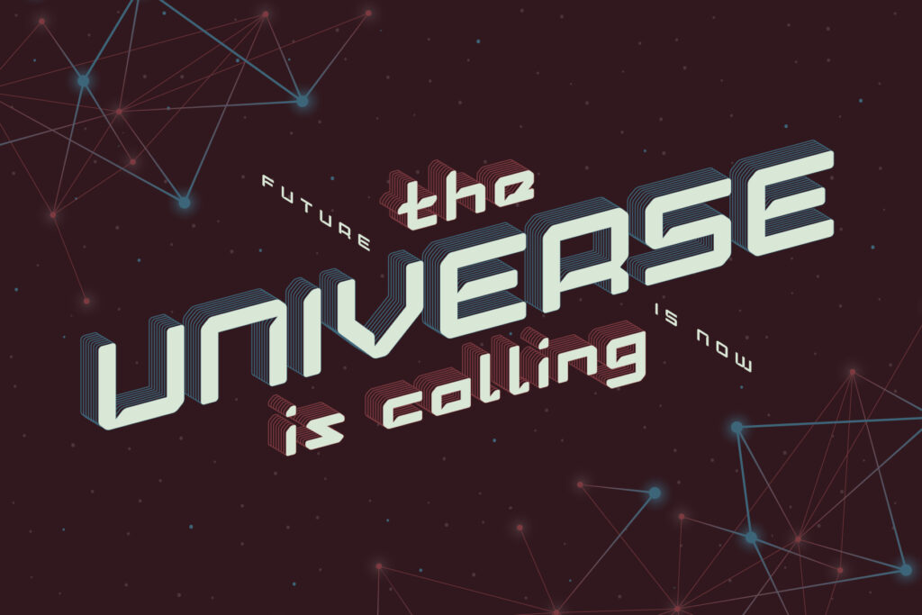 Lost in space. Futuristic typeface - MasterBundles