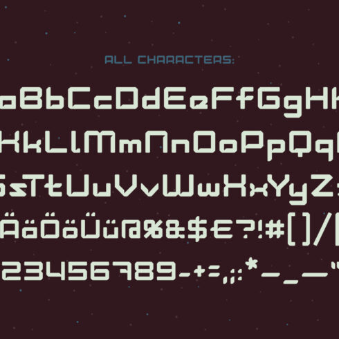 Lost in space. Futuristic typeface | MasterBundles