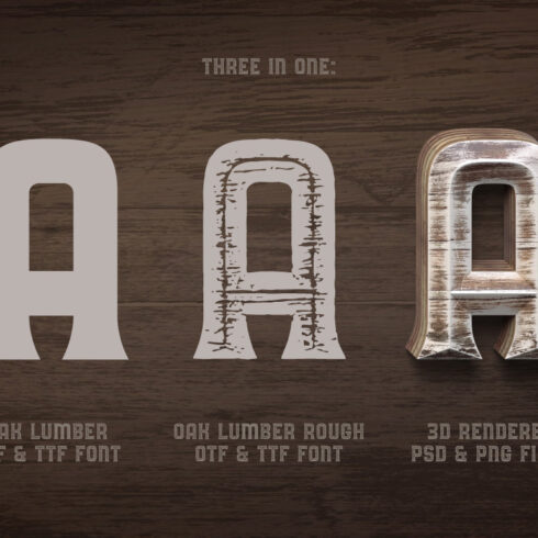 Oak Lumber Font | MasterBundles