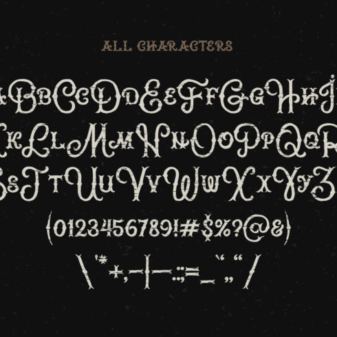 Brass heart font | MasterBundles