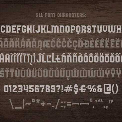 Oak Lumber Font | MasterBundles