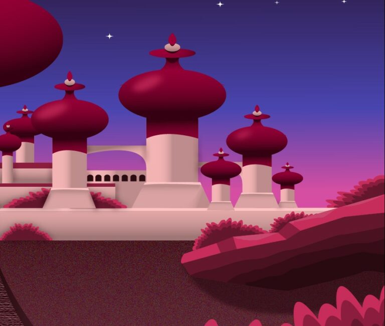 Aladdin Sultan Palace Background Template - MasterBundles