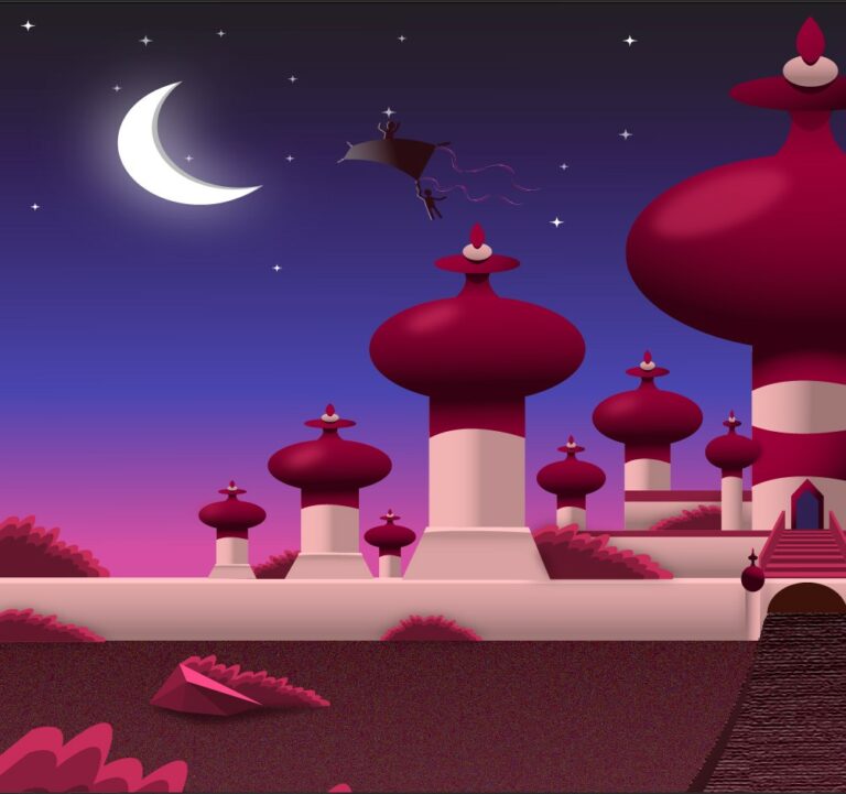 Aladdin Sultan Palace Background Template - MasterBundles