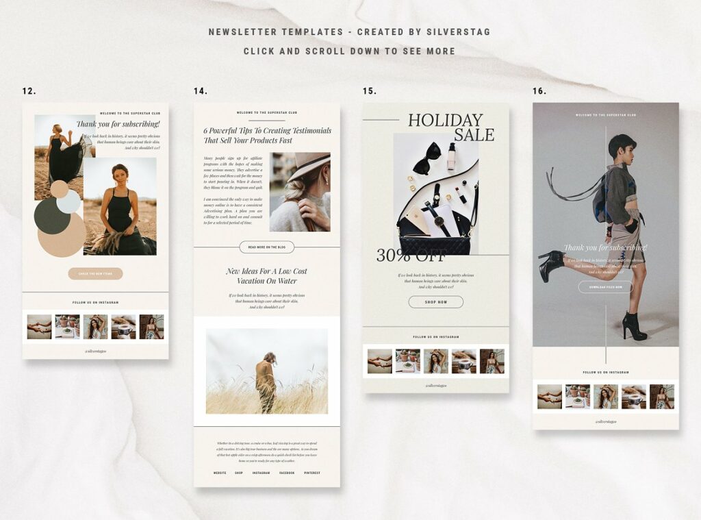 Selena - Modern Newsletter Templates – MasterBundles