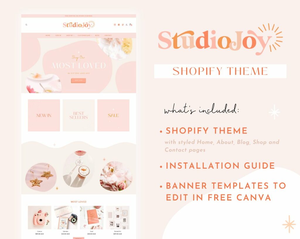 Shopify Theme Colorful - Studio Joy – MasterBundles