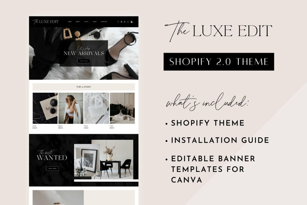 Shopify Theme - The Luxe Edit – MasterBundles