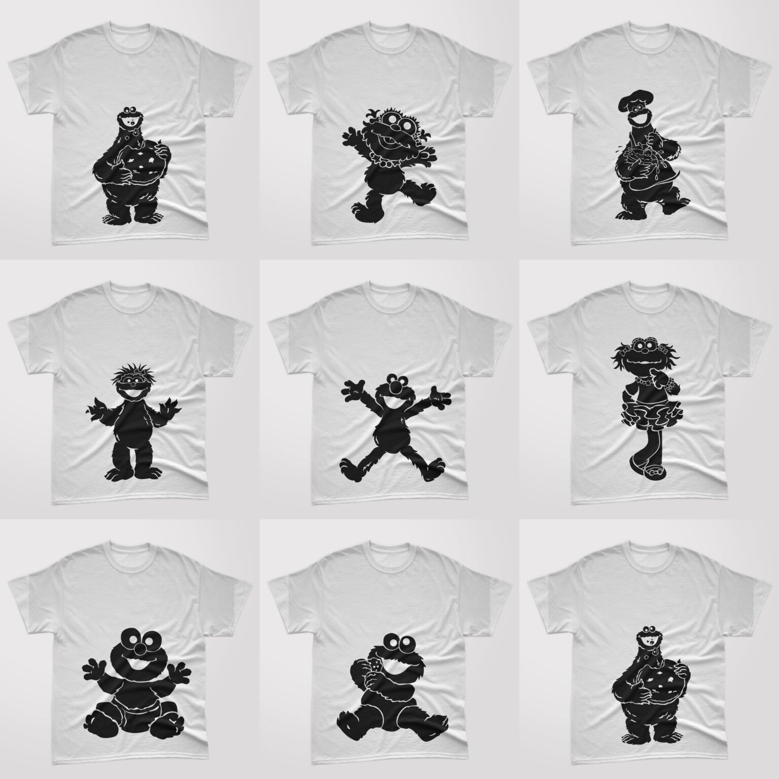 Big Cookie Monster T-Shirt Designs Bundle – MasterBundles