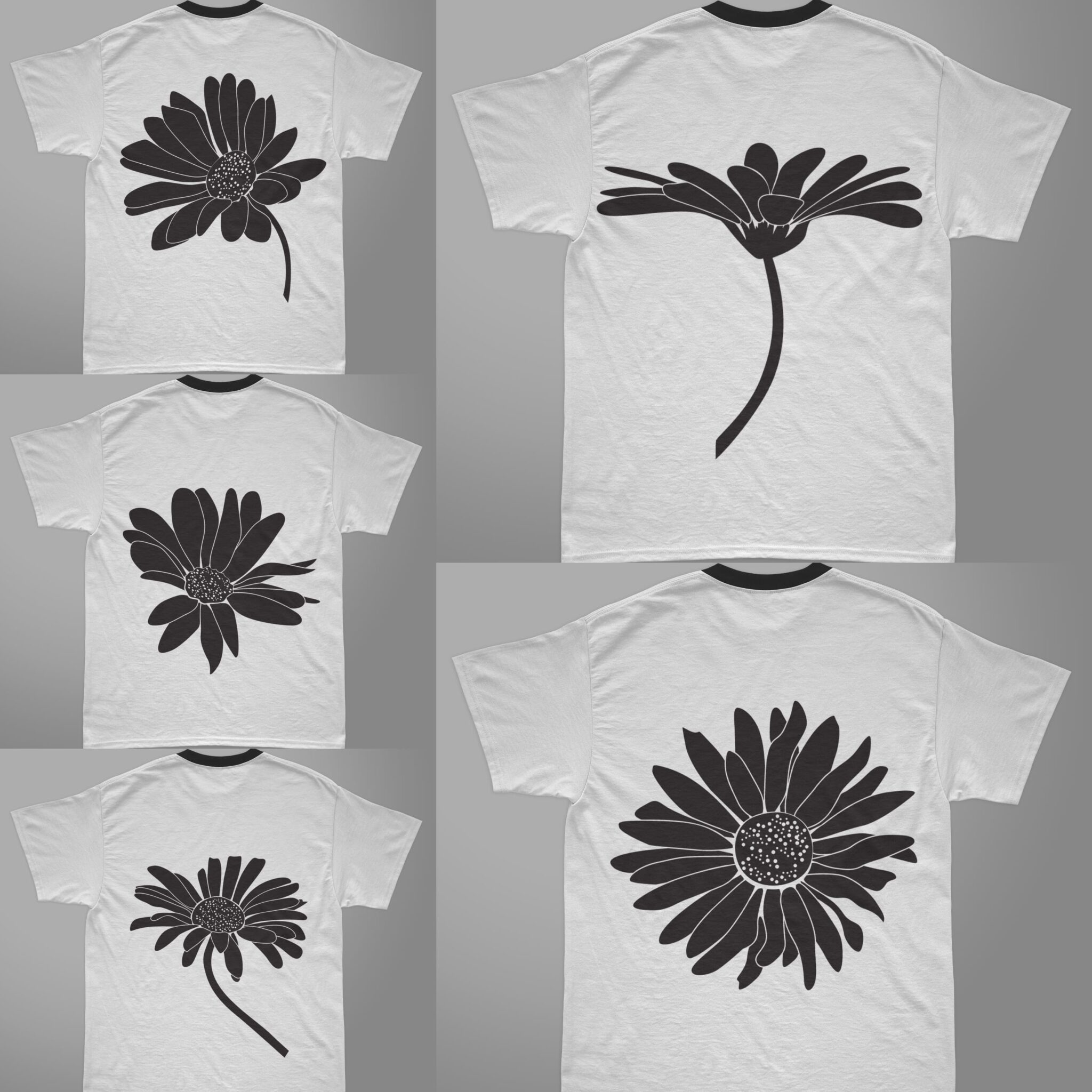 Silhouette Daisy T-shirt Designs Bundle – MasterBundles