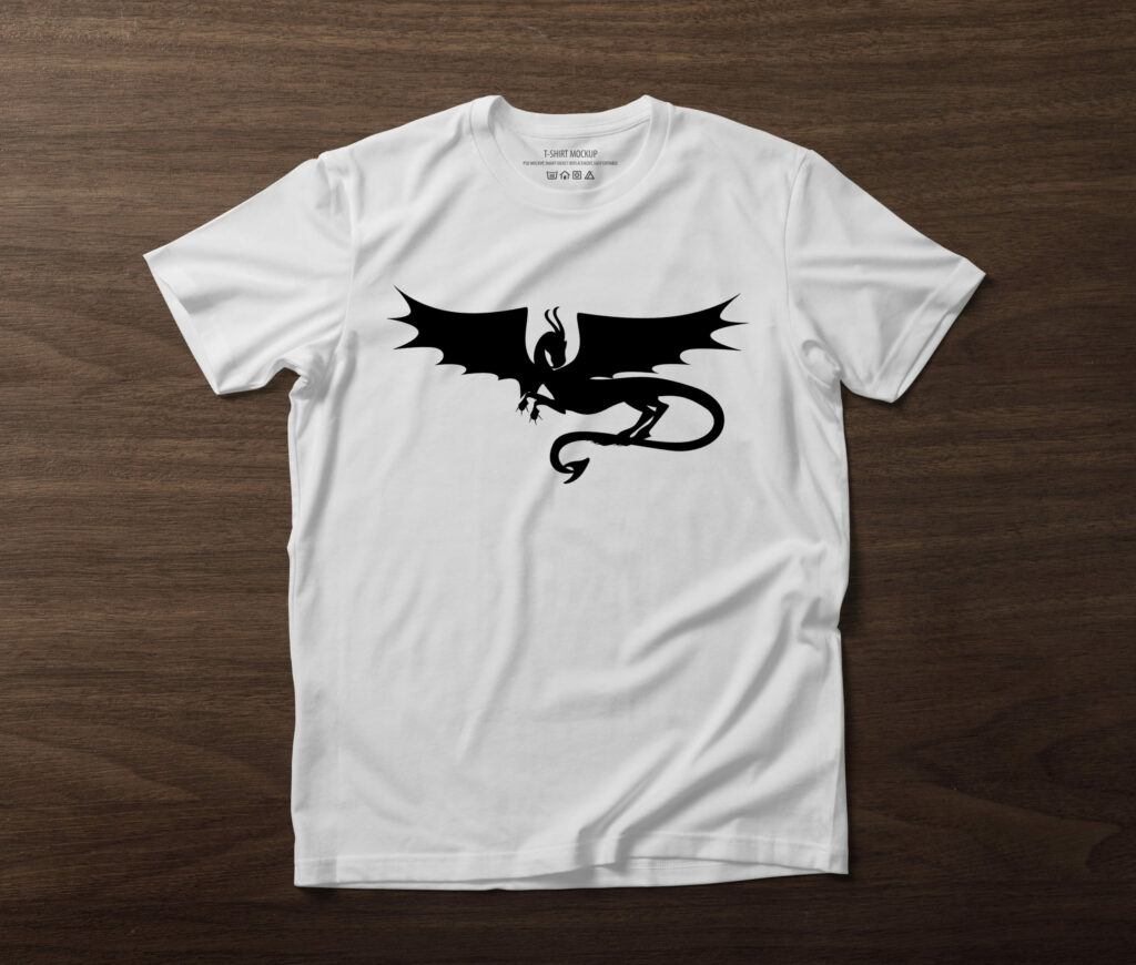 Silhouette Dragon SVG T-shirt Designs Bundle – MasterBundles