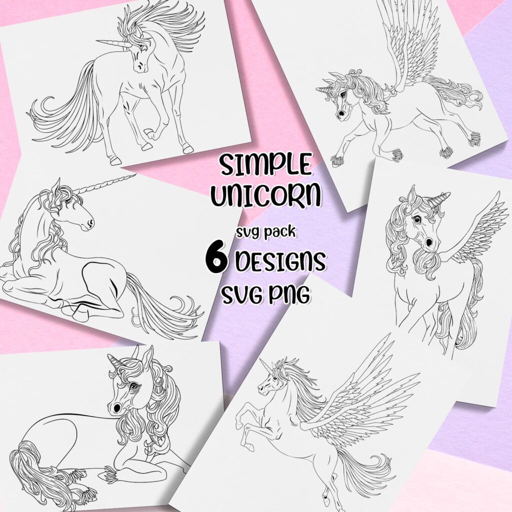 Free Unicorn SVG – MasterBundles