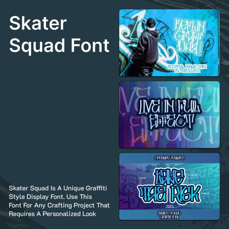 Skater Squad Font – MasterBundles