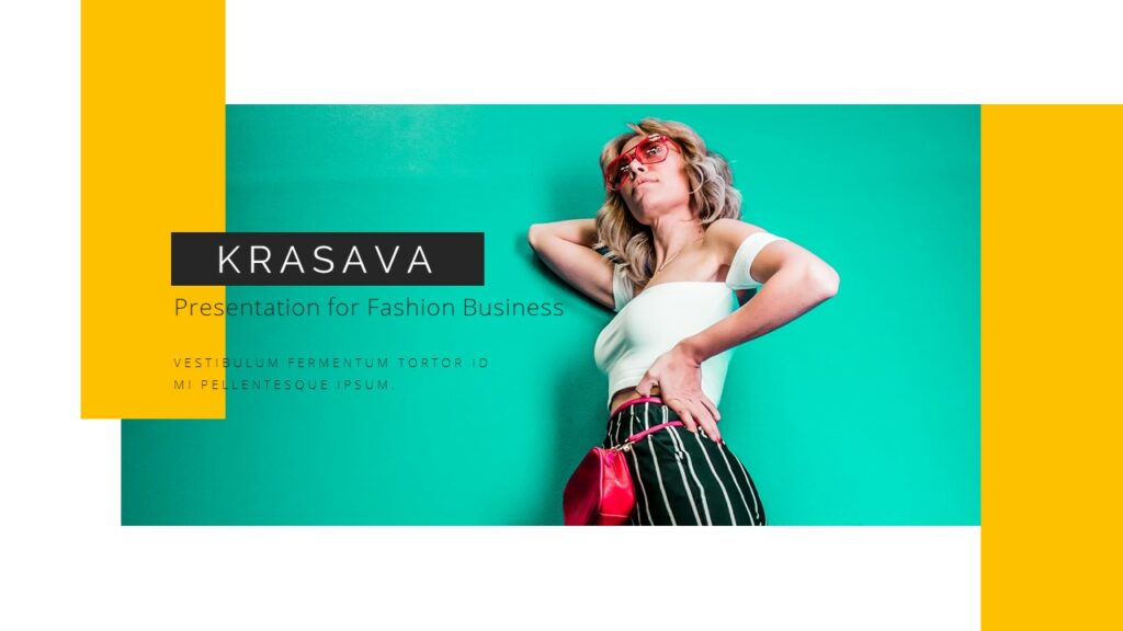 Krasava - Presentation for Fashion Business - MasterBundles