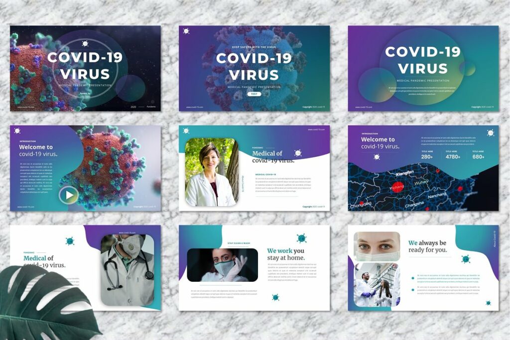 Covid-19 Virus - Medical Google Slide – MasterBundles