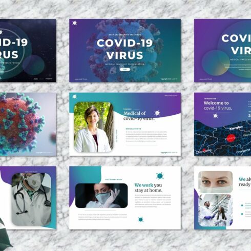 Covid-19 Virus - Medical Google Slide | MasterBundles