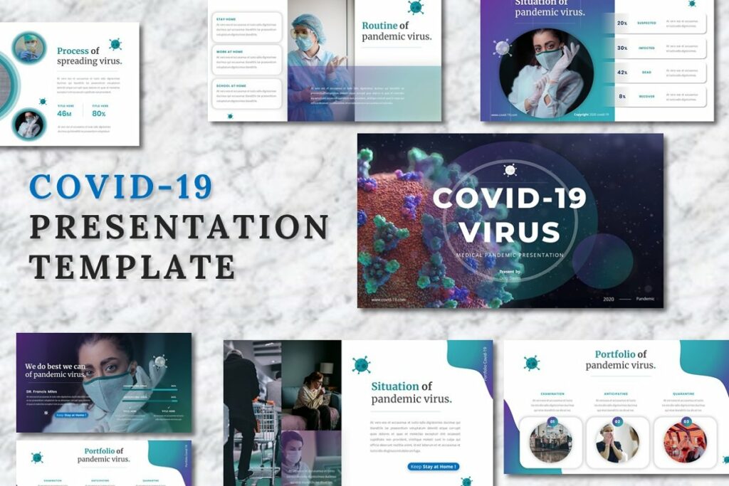 Covid-19 Virus - Medical Google Slide – MasterBundles