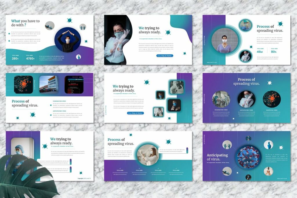 Covid-19 Virus - Medical Google Slide – MasterBundles