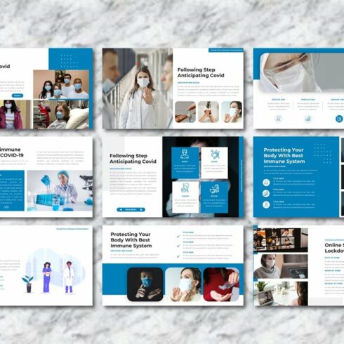 Covid Virus - Medical Google Slide | MasterBundles