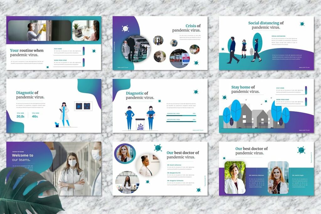 Covid-19 Virus - Medical Google Slide – MasterBundles