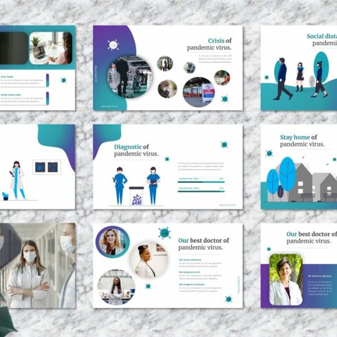 Covid-19 Virus - Medical Google Slide | MasterBundles