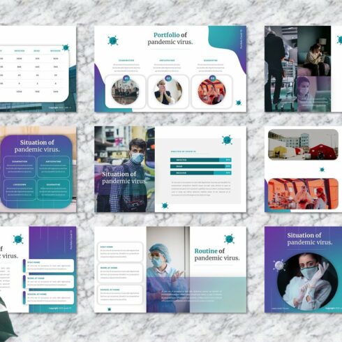 Covid-19 Virus - Medical Google Slide | Master Bundles