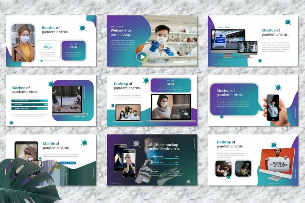Covid-19 Virus - Medical Google Slide – MasterBundles