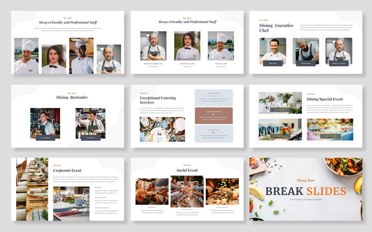 Dining - Restaurant Presentation Google Slides Template - MasterBundles