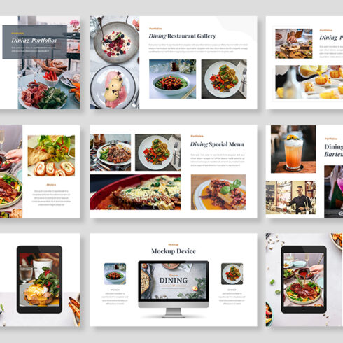 Dining - Restaurant Presentation Google Slides Template - MasterBundles