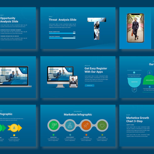 Marketice - Marketing Presentation PowerPoint Template | MasterBundles