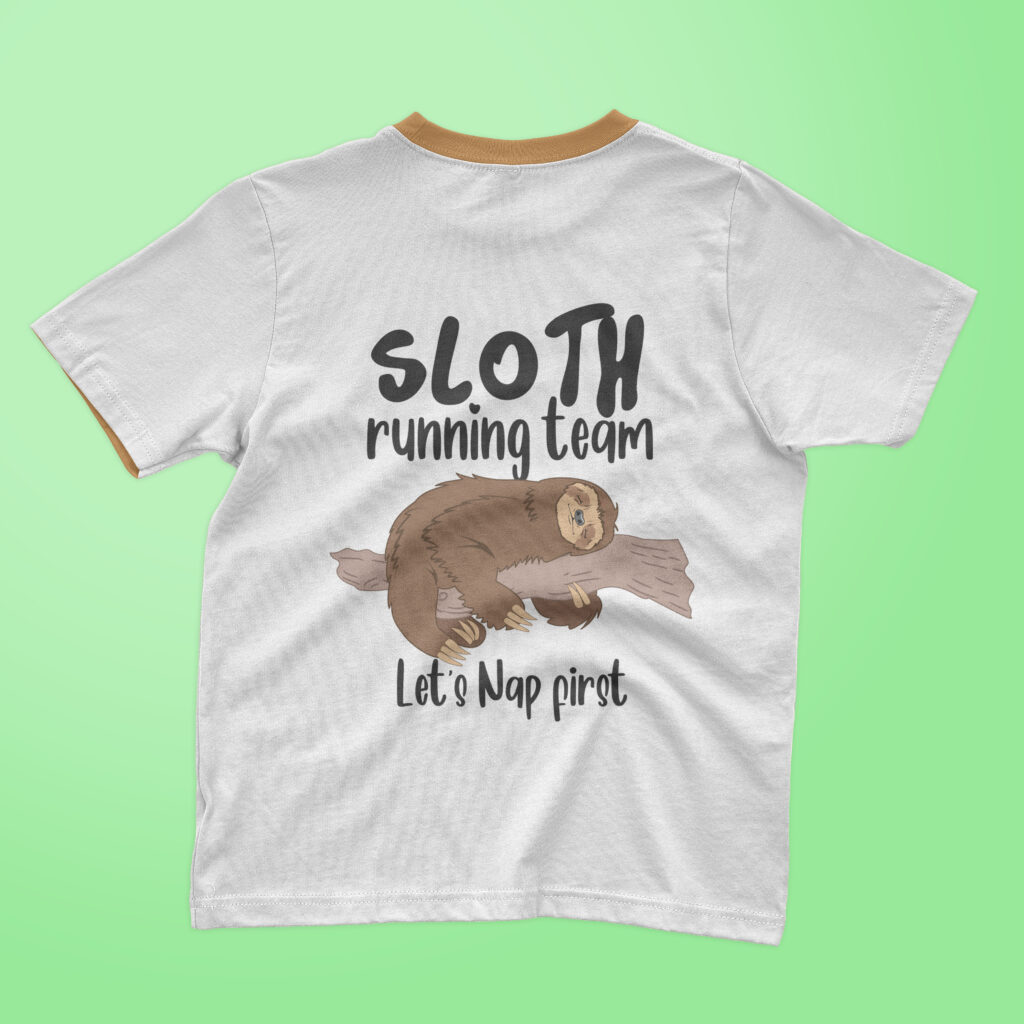Sloth Running Team SVG T-Shirt Designs Bundle – MasterBundles