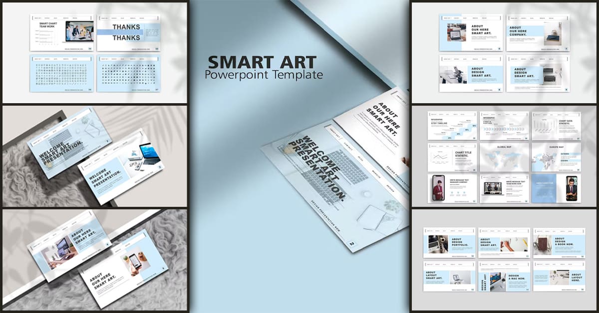 SMART ART - Minimal Business Powerpoint Template – MasterBundles