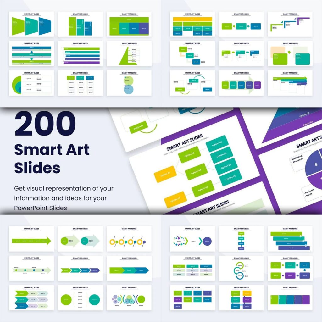 Smart Art Powerpoint Templates | Infographics Easy To Edit Compatible ...