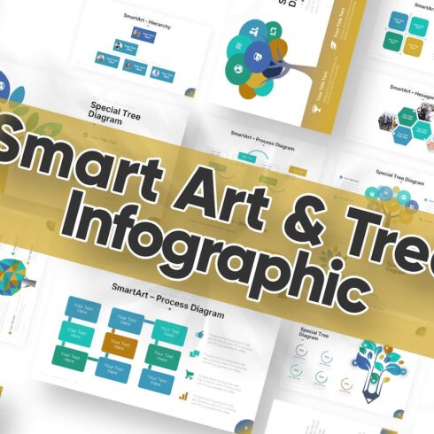 Smart Art & Tree Diagram Powerpoint Template – MasterBundles