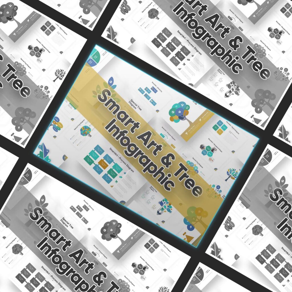 Smart Art & Tree Diagram Powerpoint Template – MasterBundles