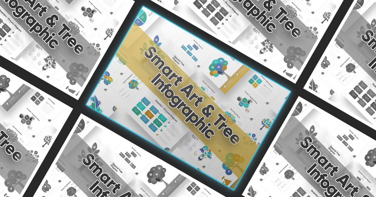 Smart Art & Tree Diagram Powerpoint Template – MasterBundles