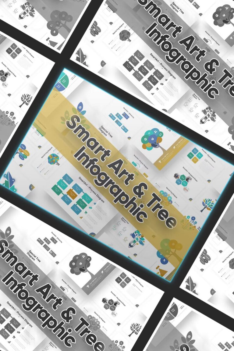 Smart Art & Tree Diagram Powerpoint Template – MasterBundles