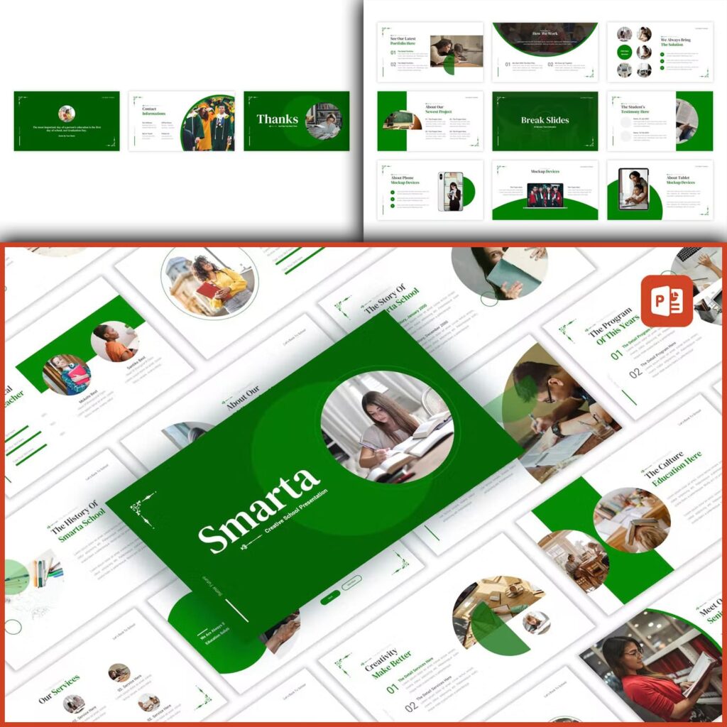Smarta - Creative School Powerpoint Template – MasterBundles