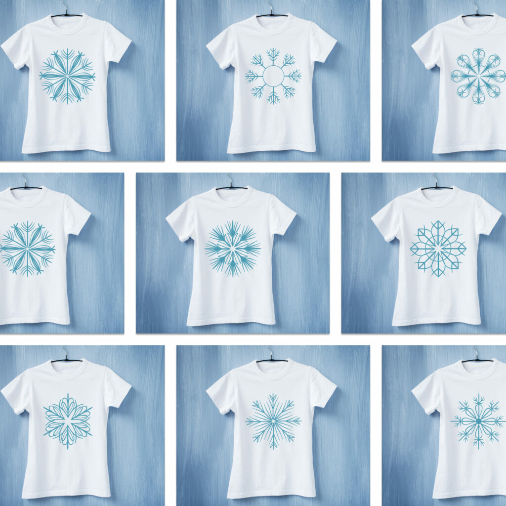 Snowflake Ornament SVG T-shirt Designs – MasterBundles