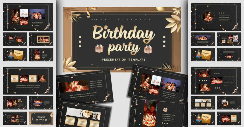 Birthday Party Events Powerpoint Template – MasterBundles