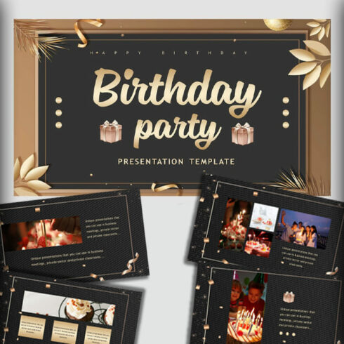 Birthday Party Events Powerpoint Template | Master Bundles