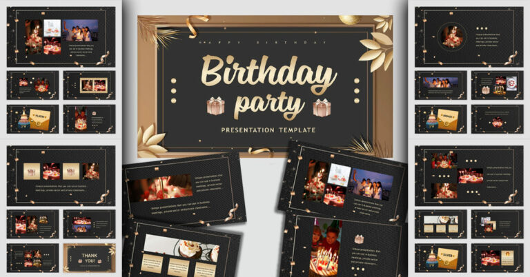Birthday Party Events Powerpoint Template – MasterBundles