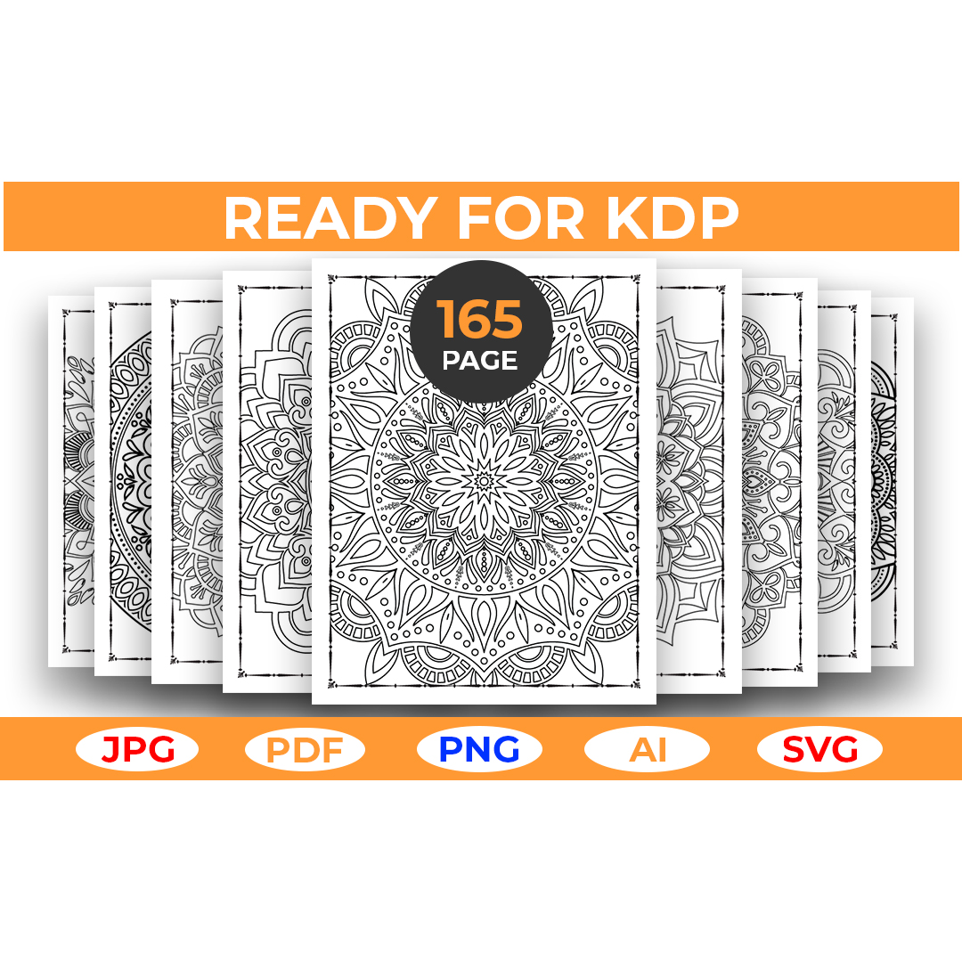 165 Mandala Coloring Page Bundle for KDP - MasterBundles