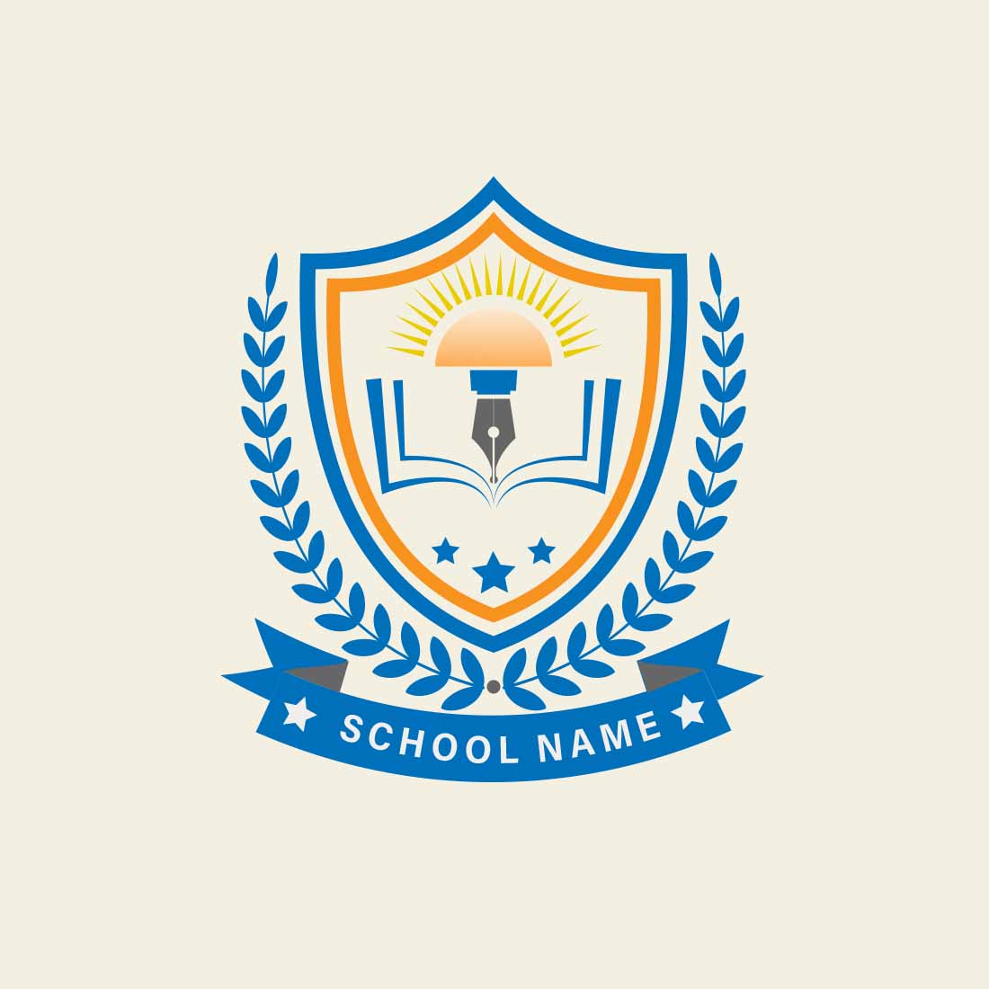Editable Logo Education Design - MasterBundles